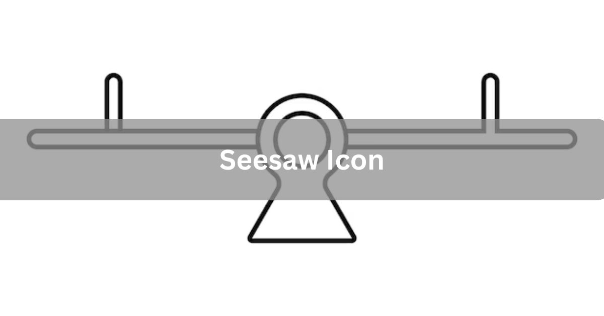 Seesaw Icon - A Symbol of Balance, Joy, and Timeless Playfulness!